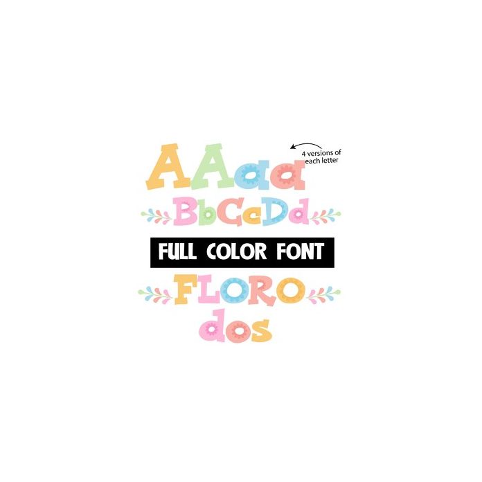 floro dos color font