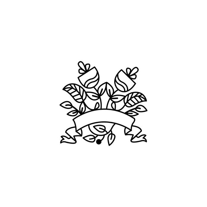 simple floral banner