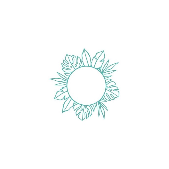 tropical circle frame