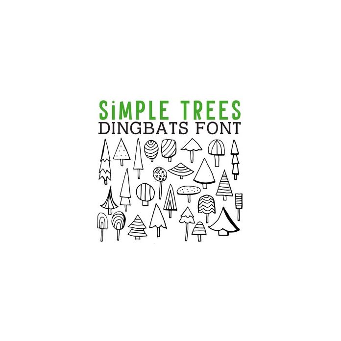 cg simple trees dingbats