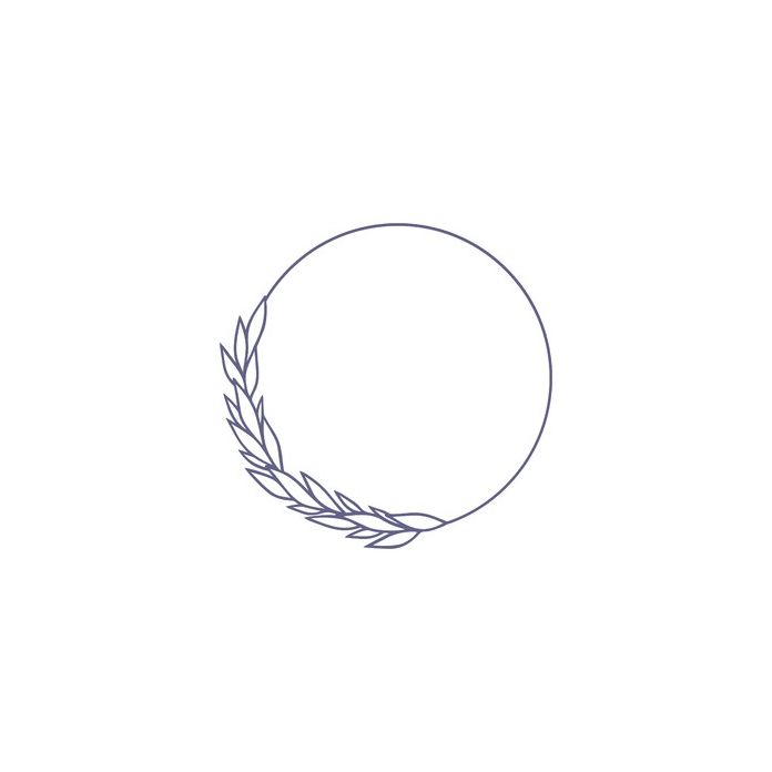 circle leaf frame