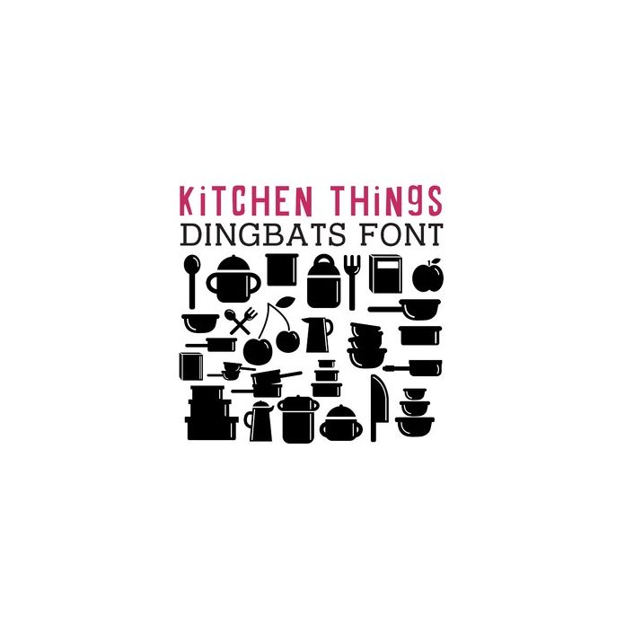 cg kitchen things dingbats
