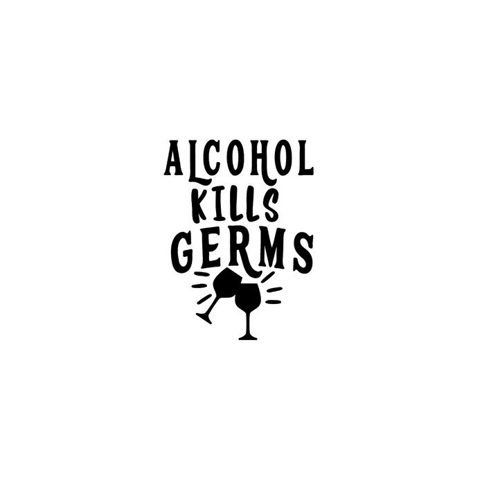 alcohol kills germs