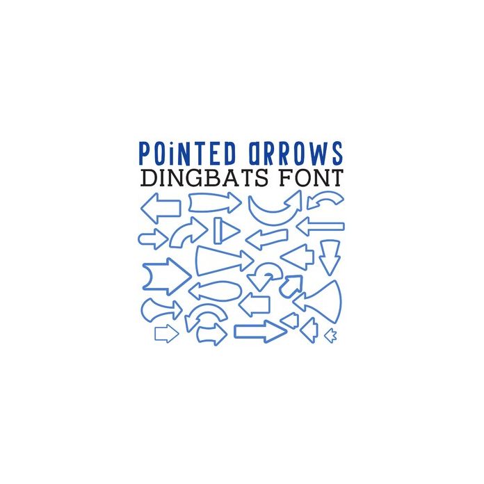 cg pointed arrows dingbats