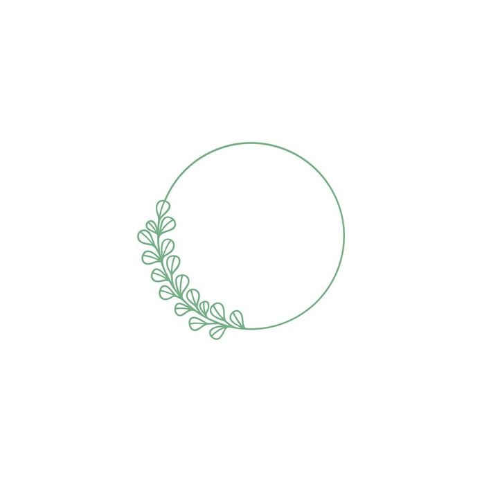 circle leaf frame