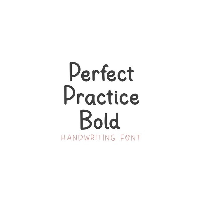 Perfect Practice Bold School Font