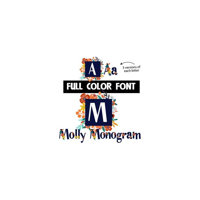 Molly Monogram Color Font