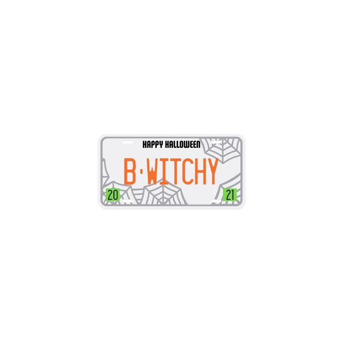 Halloween Witchy License Plate