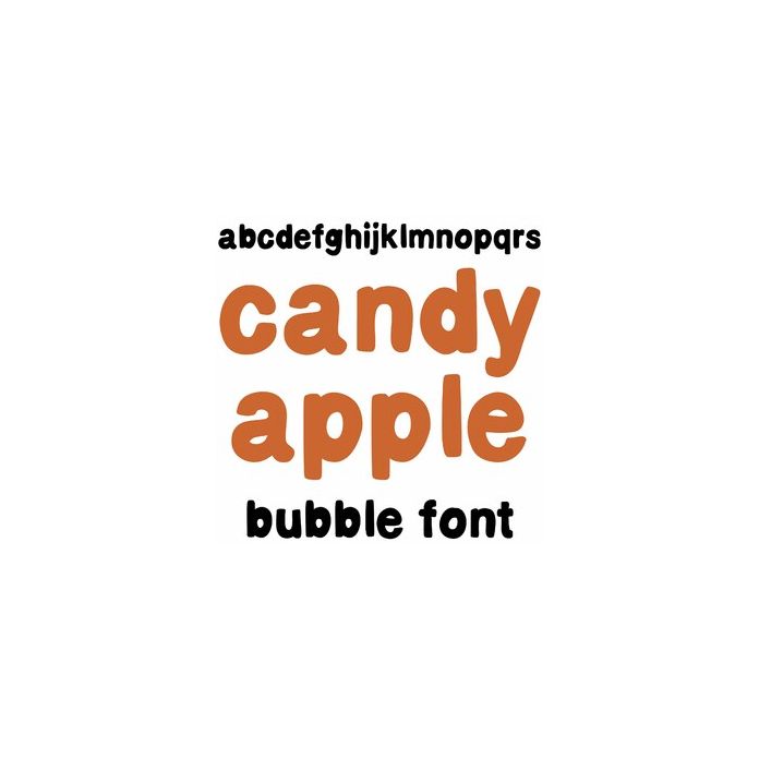 candy apple bubble font