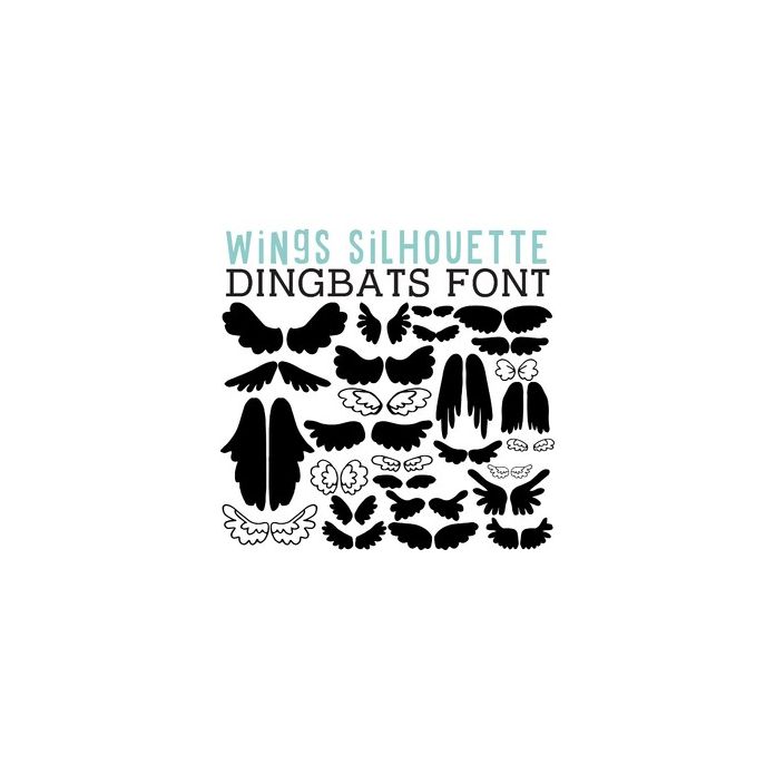 CG Wing Silhouette Dingbats