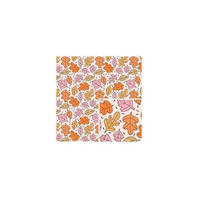 Pink Fall Leaves Pattern