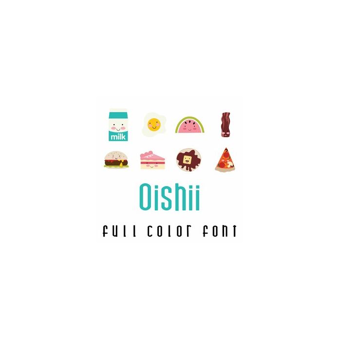 Oishii Full Color Font