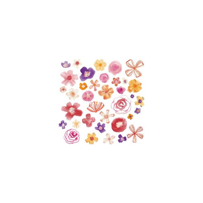 Fresh Watercolor Flower Stickers