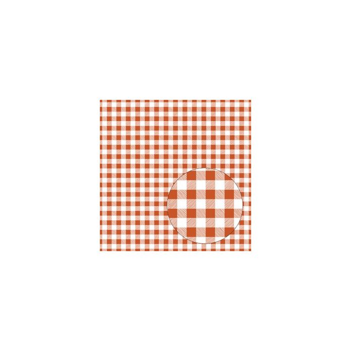 Rust Orange Seamless Buffalo Plaid Pattern