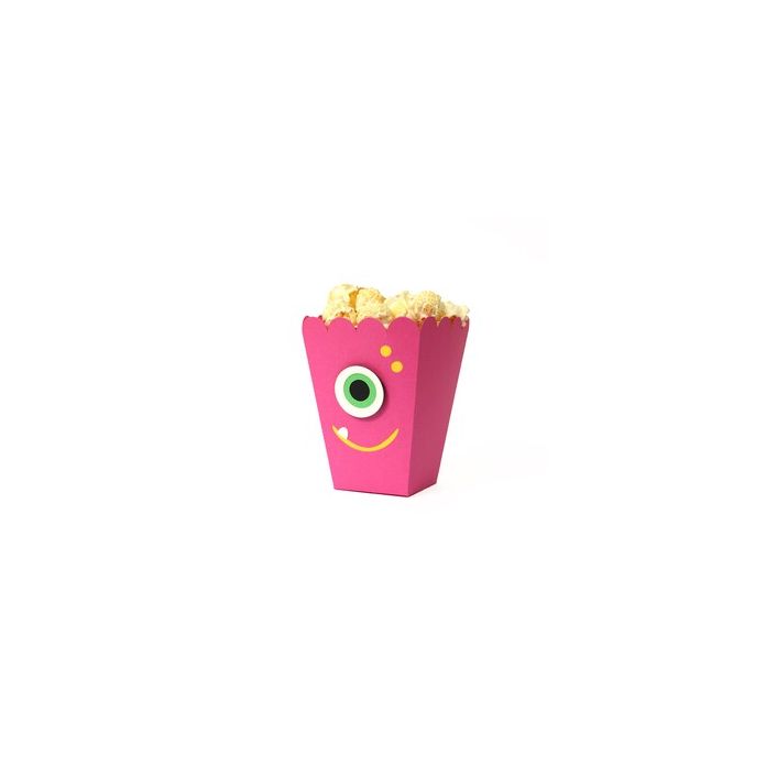 Monster Popcorn Box Pink