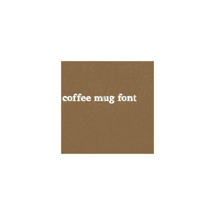 coffee mugs font