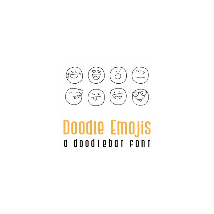 Doodle Emojis Doodlebat Font