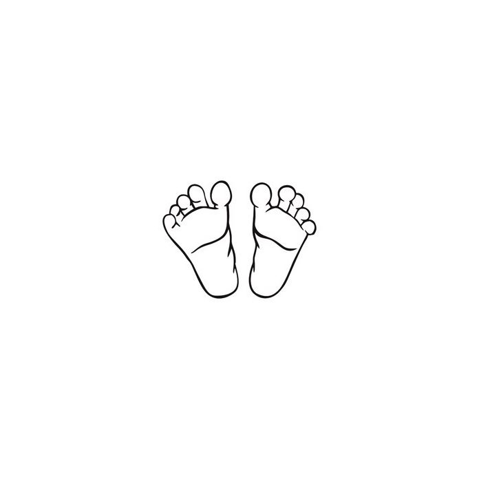 Baby foot prints