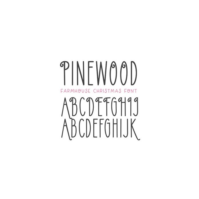BFC Pinewood Farmhouse Christmas Font
