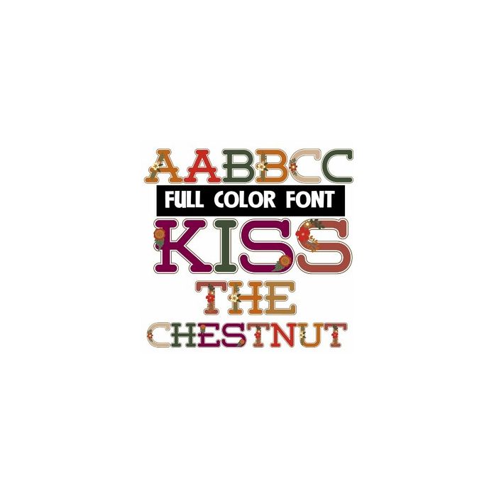 Kiss the Chestnut Color Font