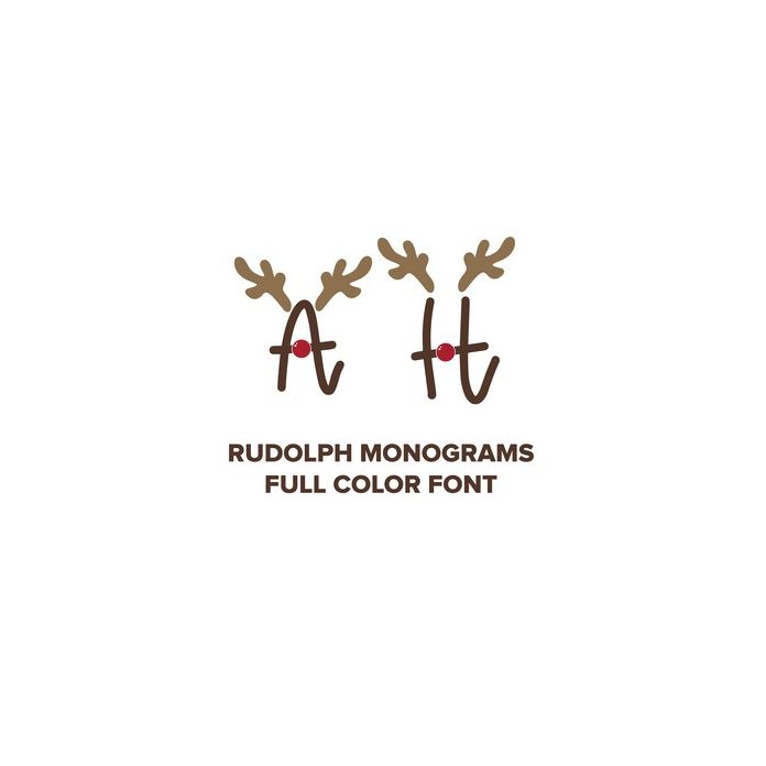 rudolph monograms full color font
