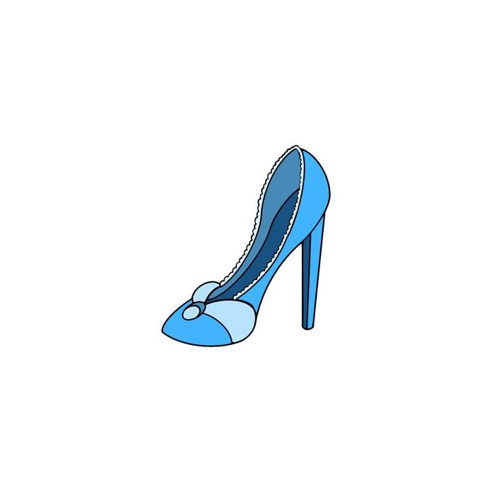 Blue Princess Shoe