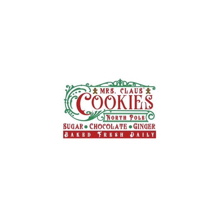 Mrs Claus Cookies Sign