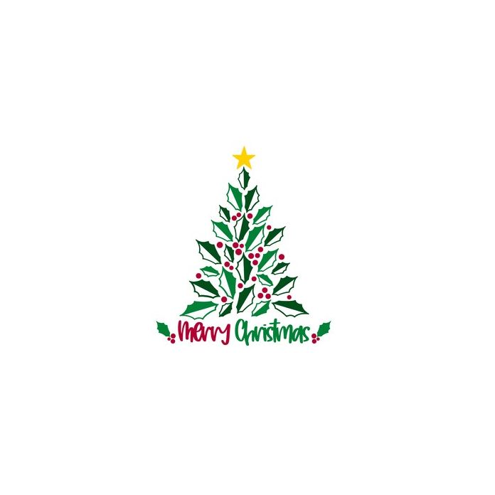 Christmas holly tree