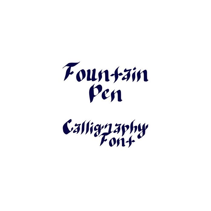 fountain pen font