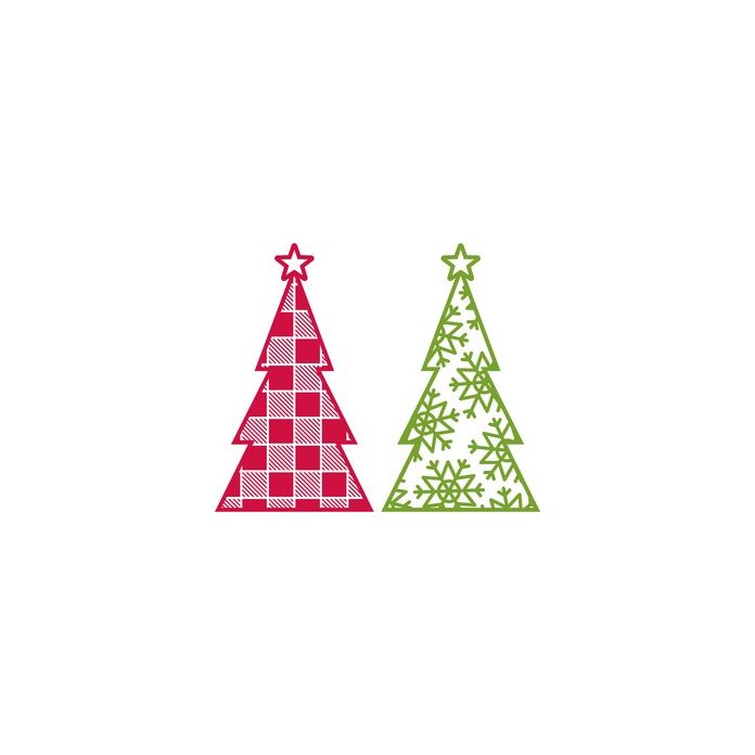 holiday christmas tree duo