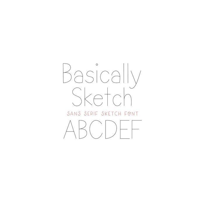BFC Basically Simple Sketch Font
