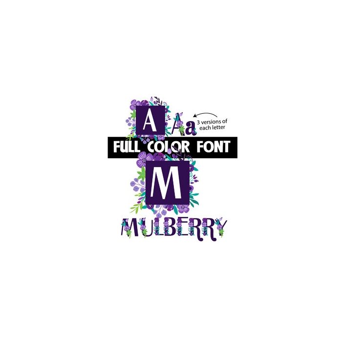 Mulberry Monogram Color Font