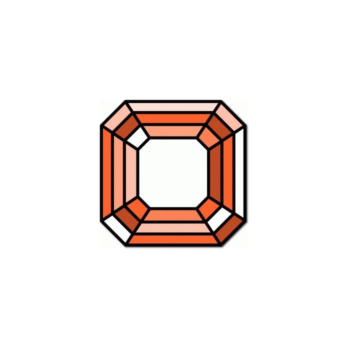 stained glass baguette gem