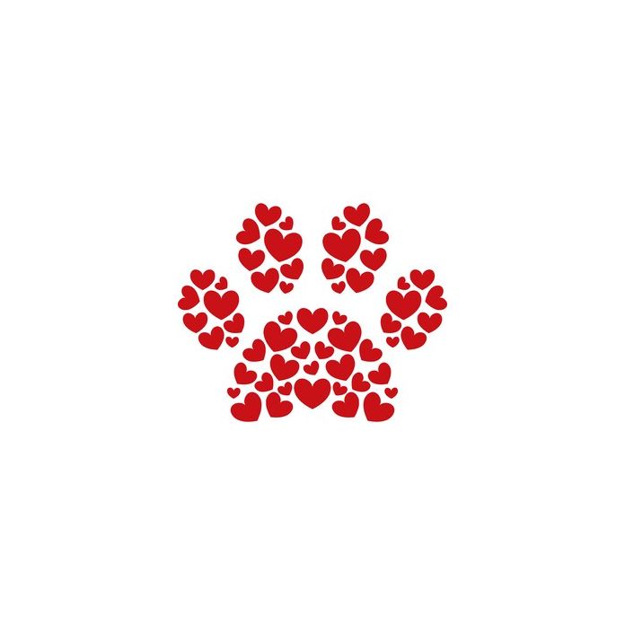 paw hearts