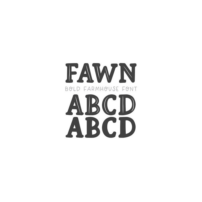 DTC Fawn Bold Serif Farmhouse Font