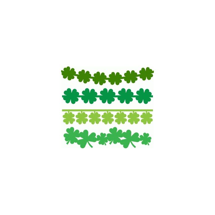 4 shamrock borders