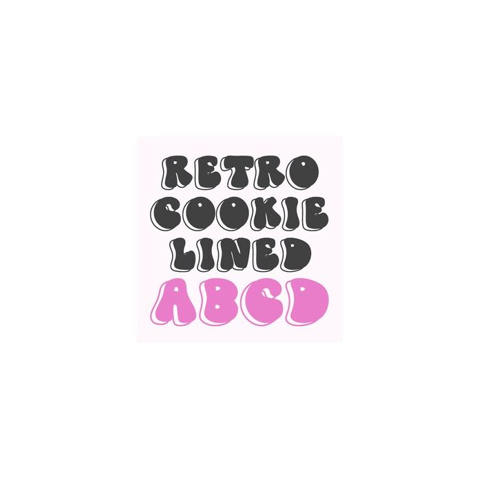 BFC Retro Cookie Lined Boho Font