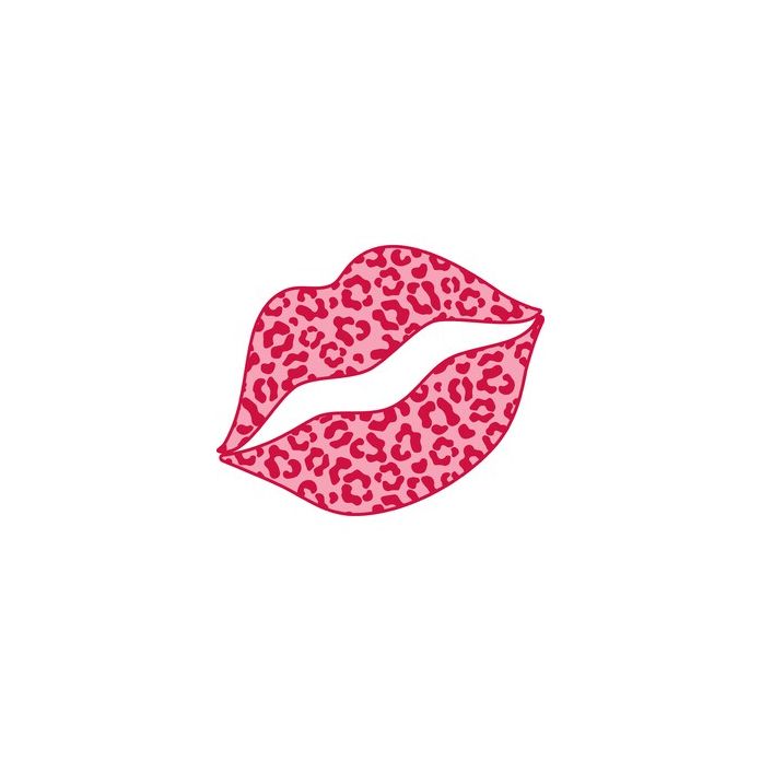 leopard print lips
