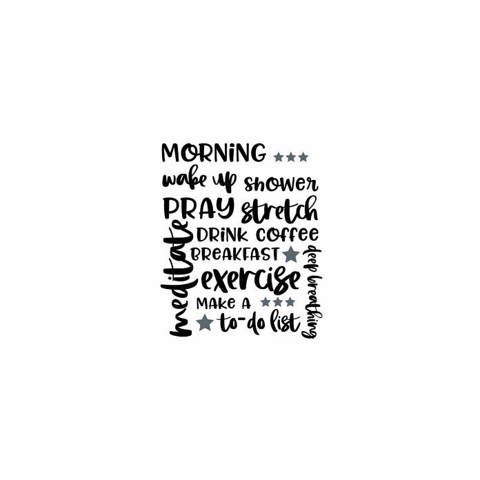 Morning Routine Word Art / Subway Art