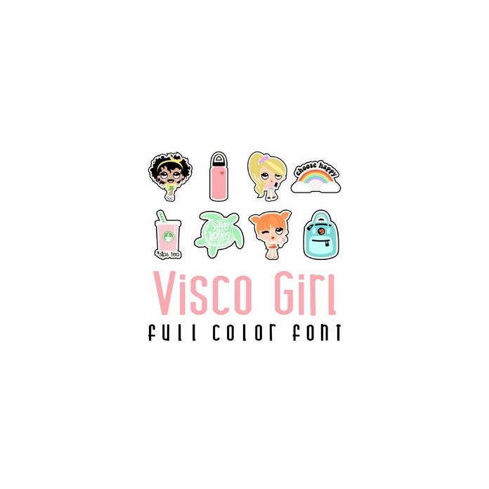 Visco Girl Full Color Font