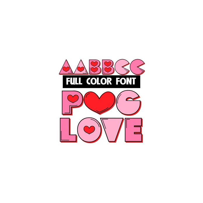 Pog Love Color Font