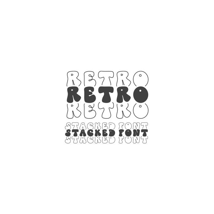 BFC Retro Stacked Boho Font