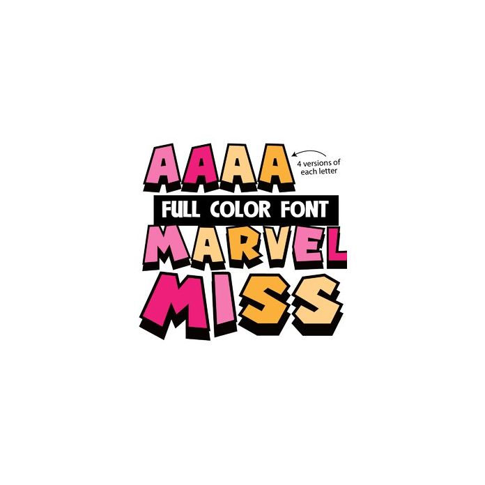 Marvel Miss Color Font