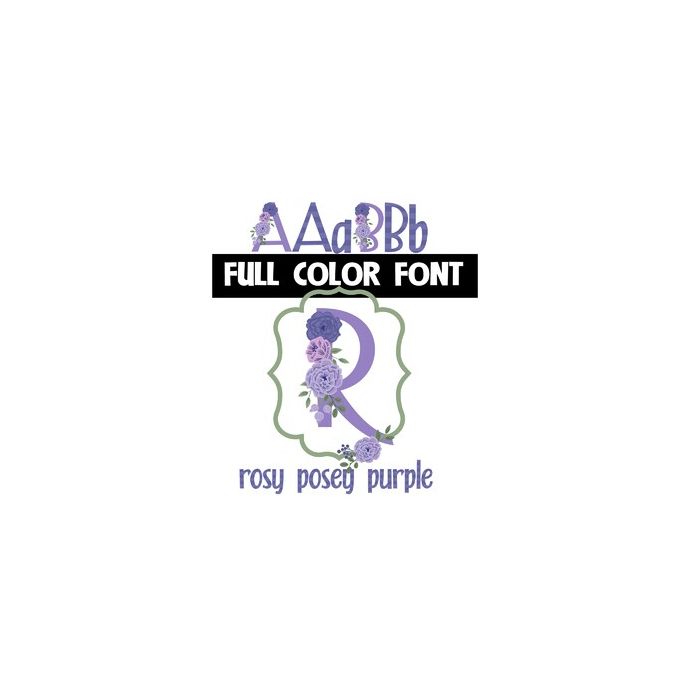 Rosy Posey Purple Color Font