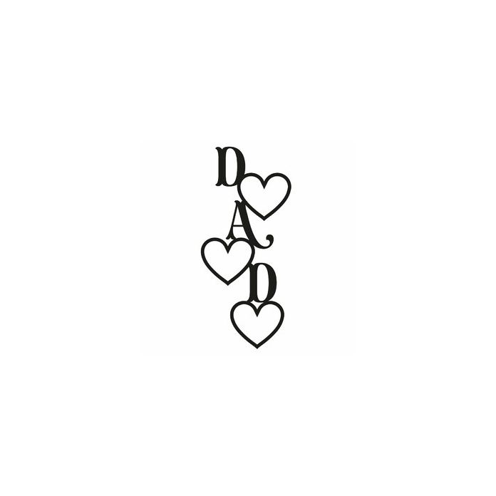 Dad Vertical Heart Frame