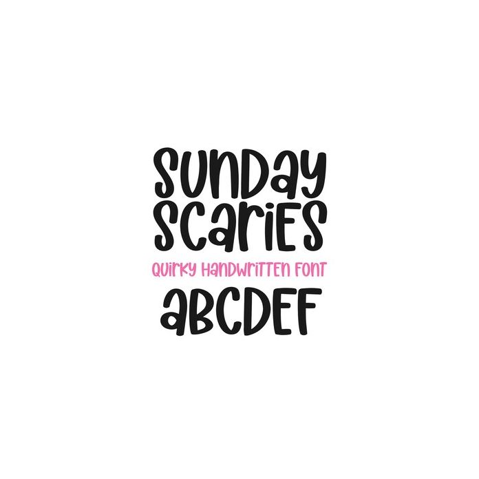 Sunday Scaries Font
