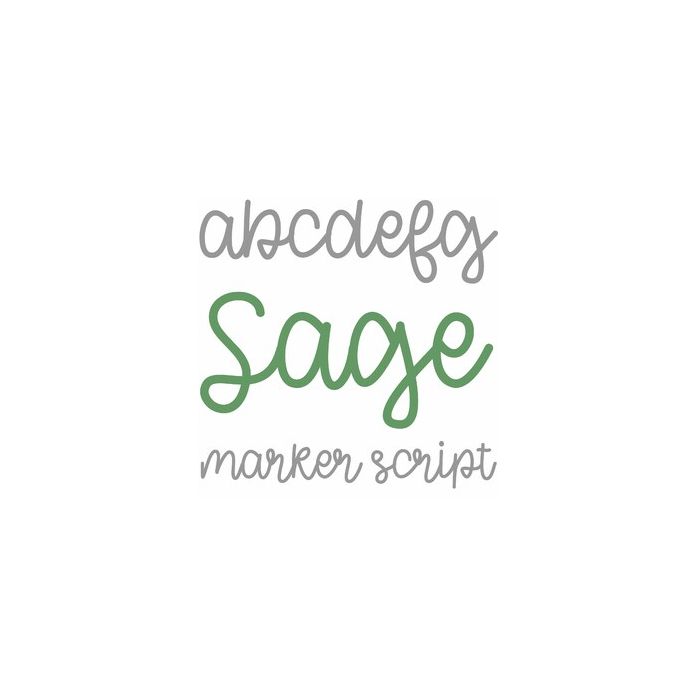 sage script marker font