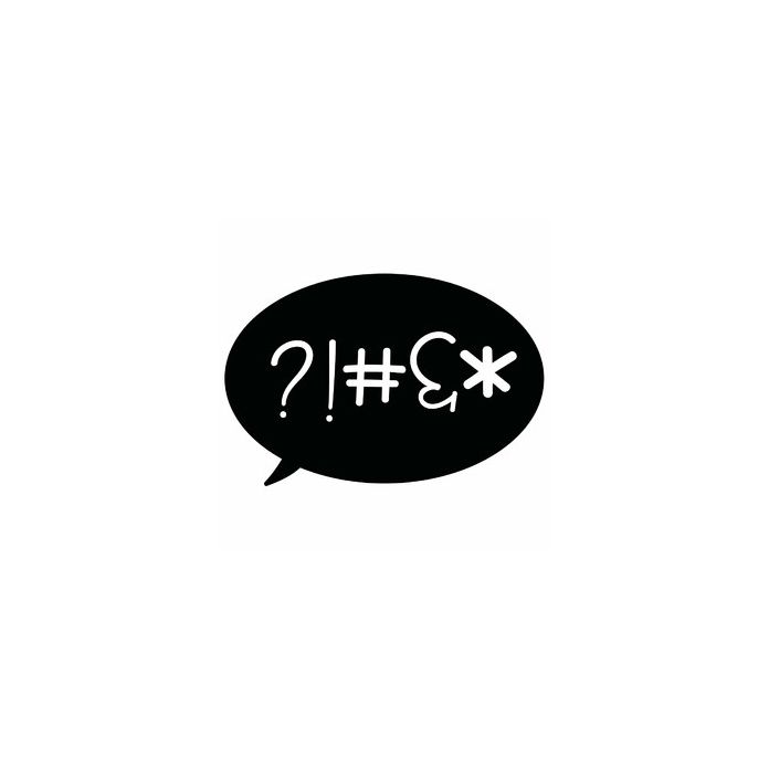 Cuss Word Speech Bubble