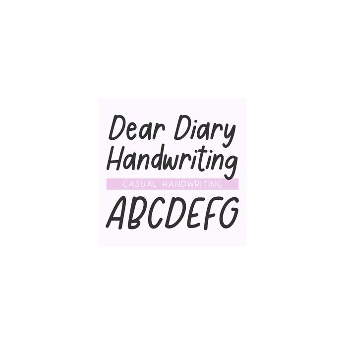 BFC Dear Diary Handwriting Font