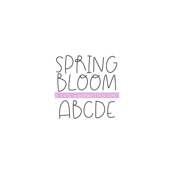 BFC Spring Bloom Handwriting Font